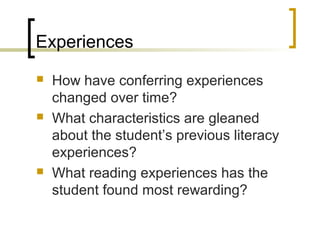 Conferring with students | PPT