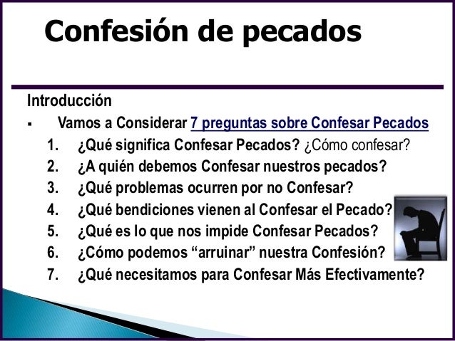 Confesión De Pecados