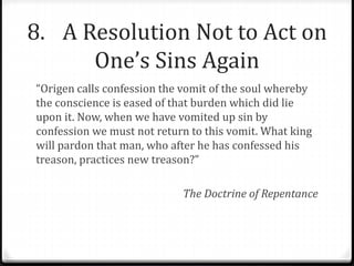 The Doctrine of Repentance: Confession | PPTX