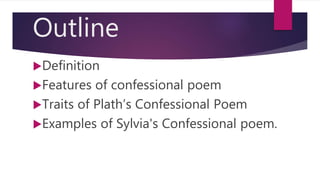 Confessional poet | PPT