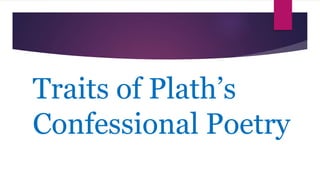 Confessional poet | PPT