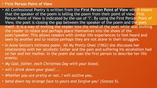 Exploring Confessional Poetry: Origins, Characteristics, and Impact | PPTX