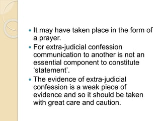 Confession an analysis | PPTX