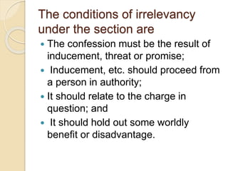 Confession an analysis | PPTX