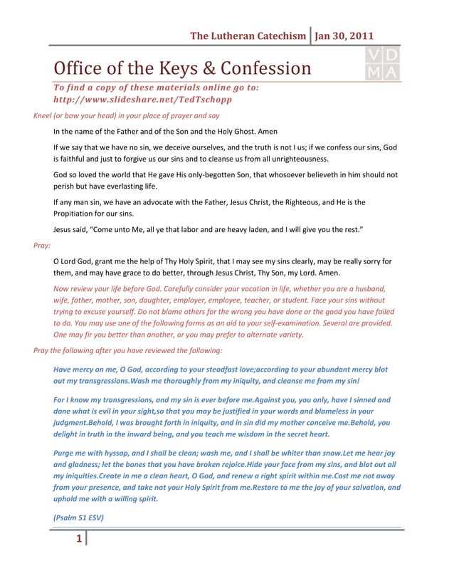 Confession handout | PDF | Free Download