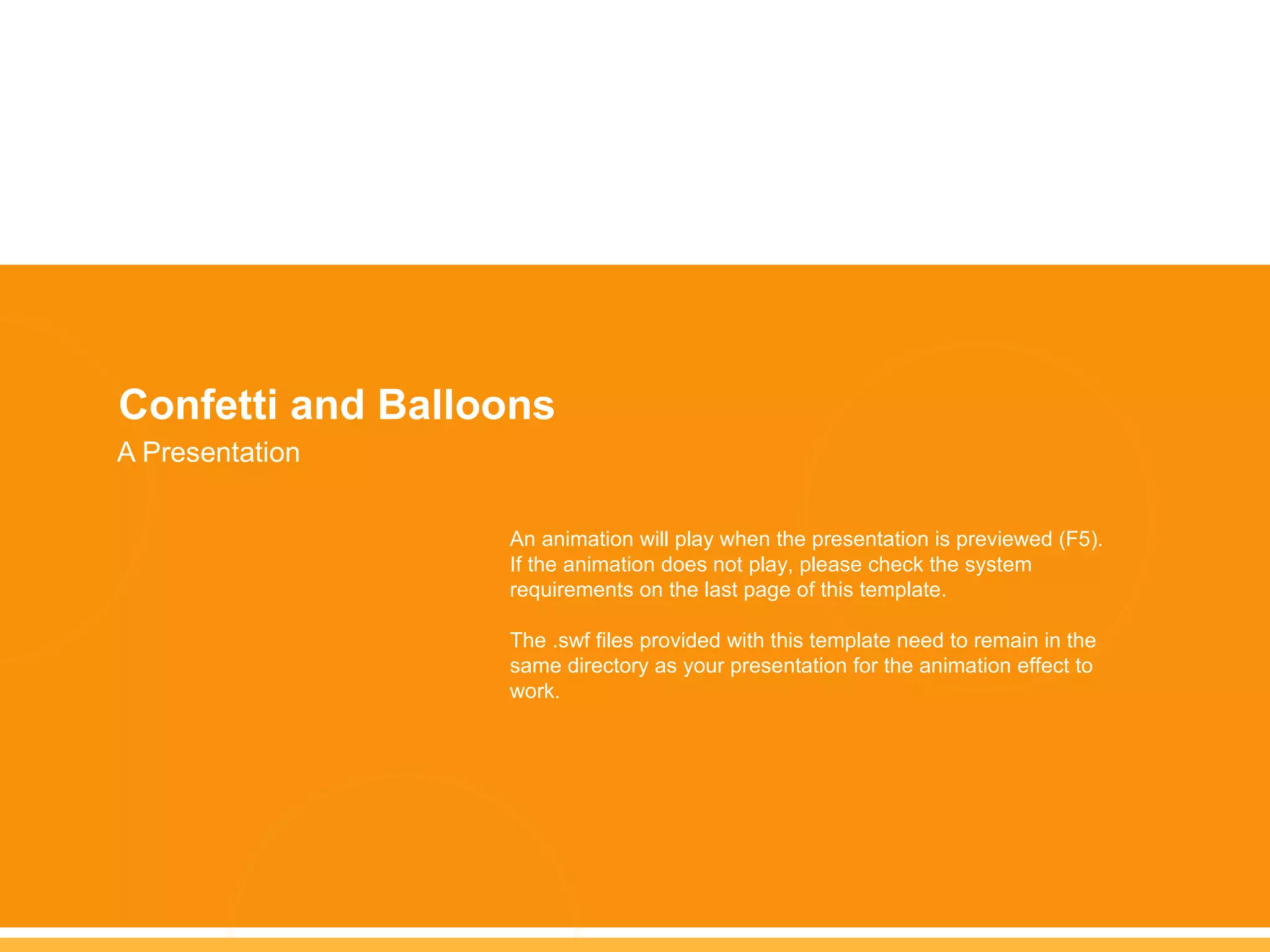 Confetti And Balloons | PPT