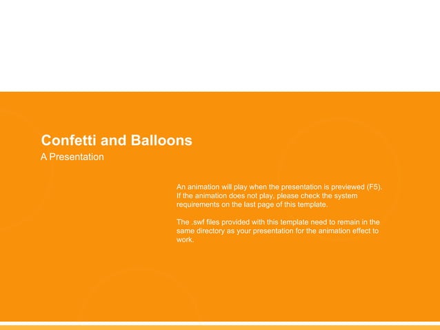 Confetti And Balloons | PPT | Computer Animation | Computer Software ...
