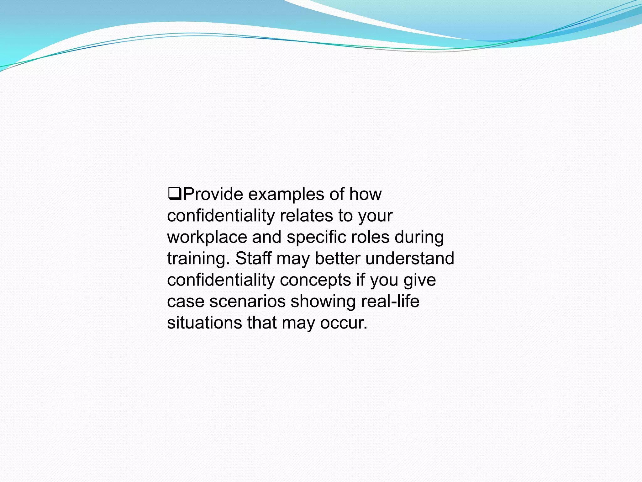 Confidentiality | PPTX