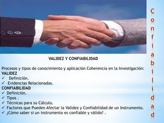 Validez Y Confiabilidad | PPTX