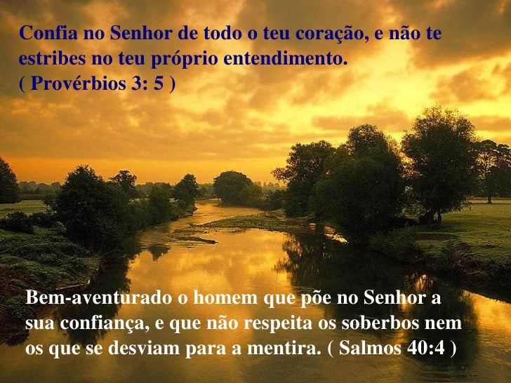 Falando do amor de Deus: confiar em Deus