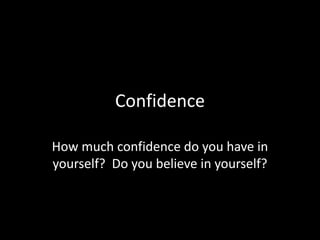 Confidence | PPTX