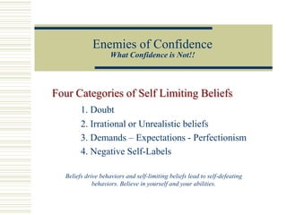Confidence presentation | PPT
