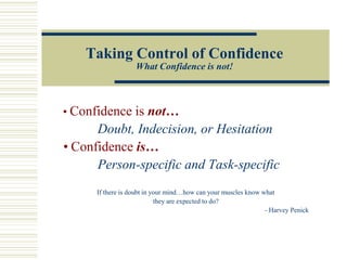 Confidence: Mental Strategies to Think Like a Champion Athlete | PPT