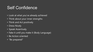 Confidence building | PPTX
