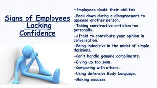 Confidence building of employees at workplace | PDF