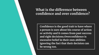 Confidence Building Tips | PPTX