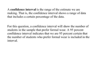 Confidence interval and margin of error | PDF