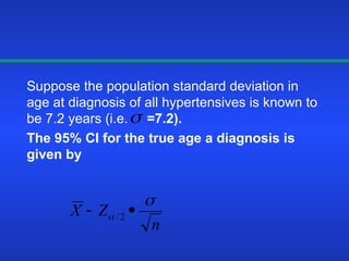 confidence interval for single population mean and proportion - Copy.ppt
