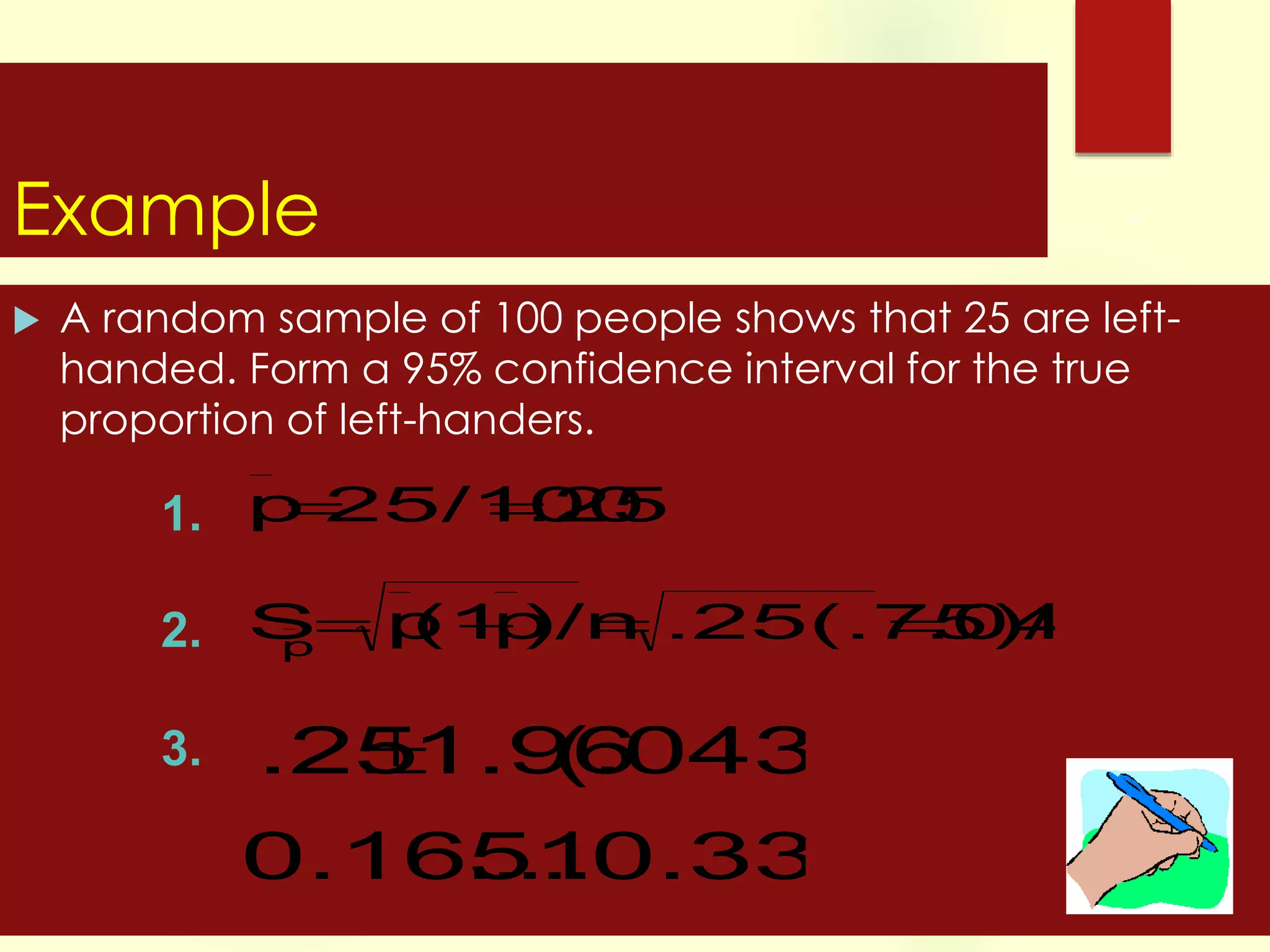 Confidence interval & probability statements | PPT Confidence interval & probability statements | PPT
