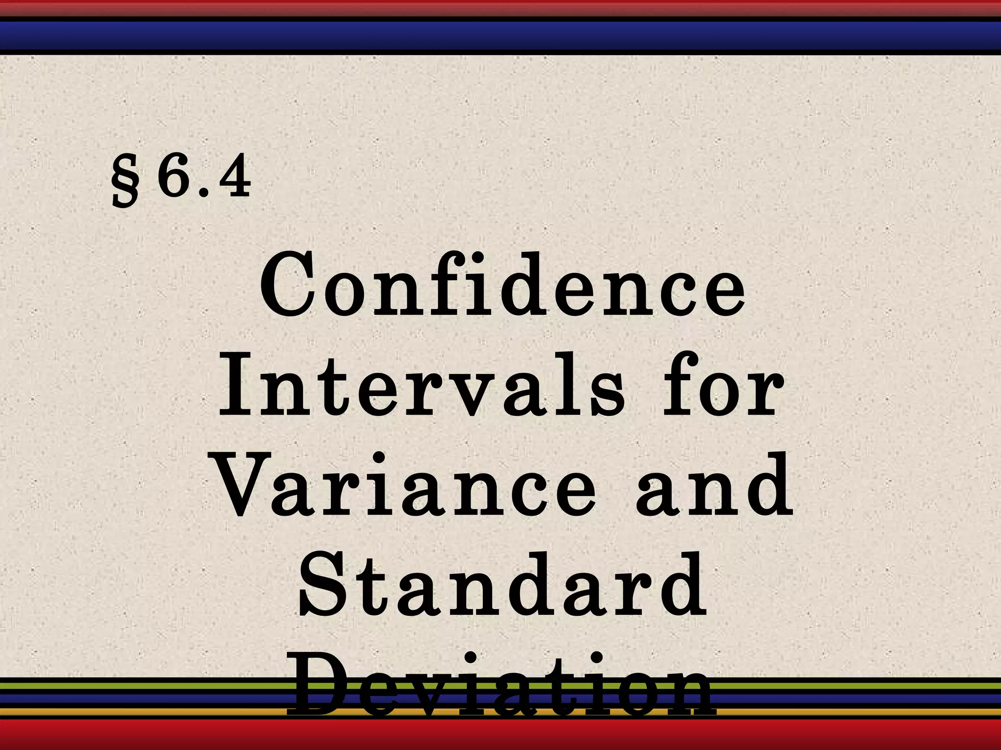 Confidence Intervals | PPT