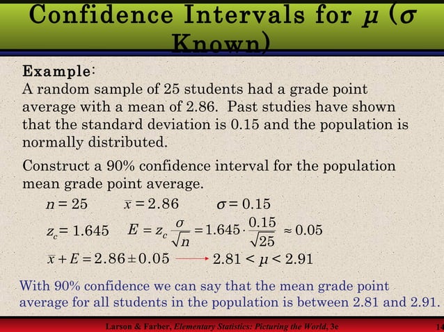 Confidence Intervals | PPT