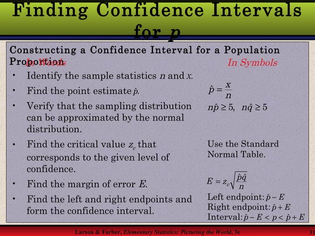 Confidence Intervals | PPT