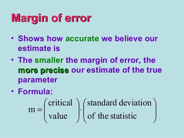Confidence intervals