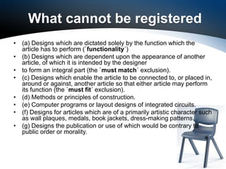 Confidential information and registered designs in singapore | PPT