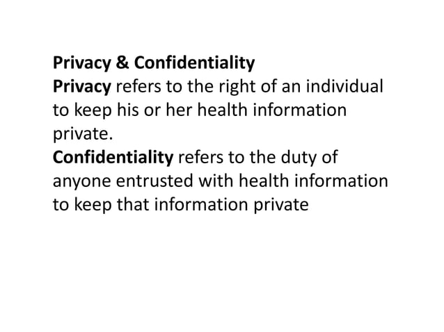Confidentiality Training | PPT