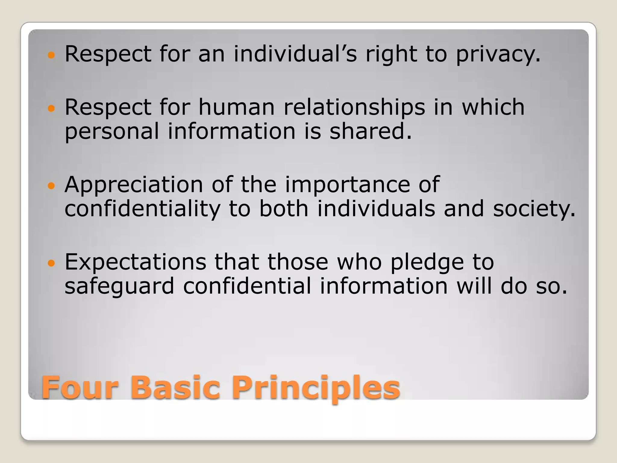 Confidentiality | PPTX