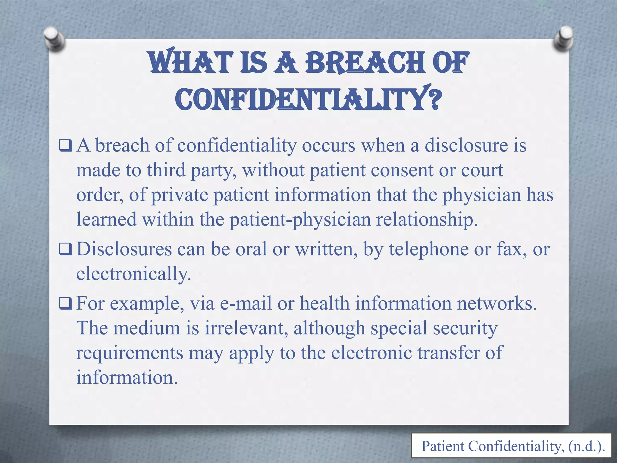 Confidentiality | PPTX