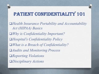 Confidentiality | PPTX