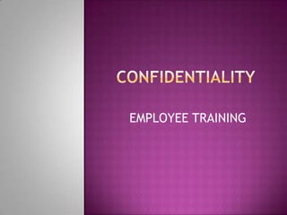 Confidentiality | PPTX