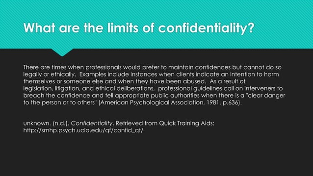 Confidentiality | PPTX