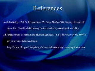 Confidentiality | PPT