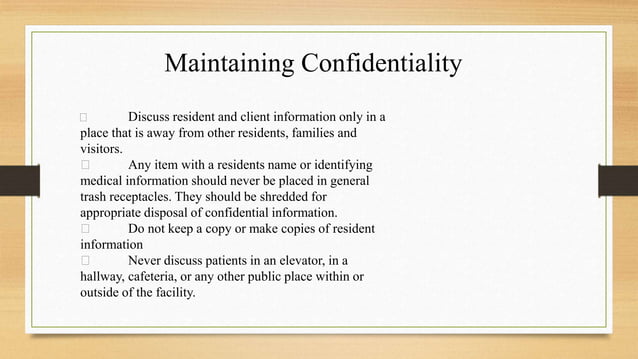 Confidentiality | PPTX | Health Insurance | Insurance