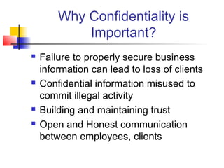 Confidentiality | PPT | Health Insurance | Insurance