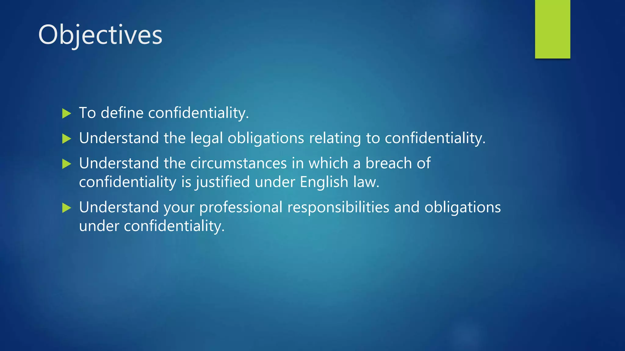 Confidentiality and Data Protection | PPTX