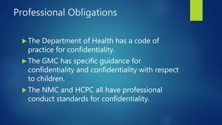 Confidentiality and Data Protection | PPTX