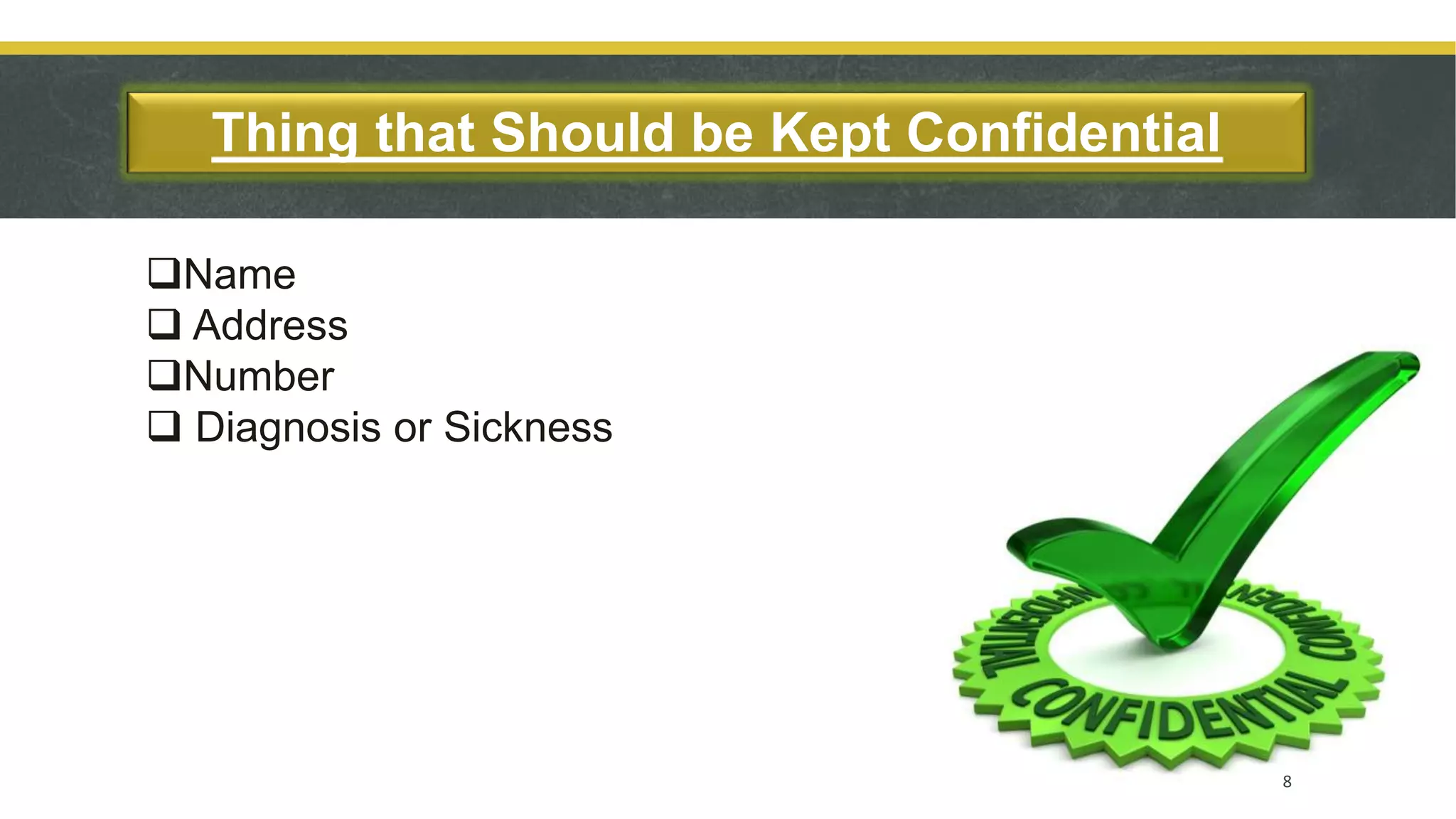 Confidentiality | PPTX