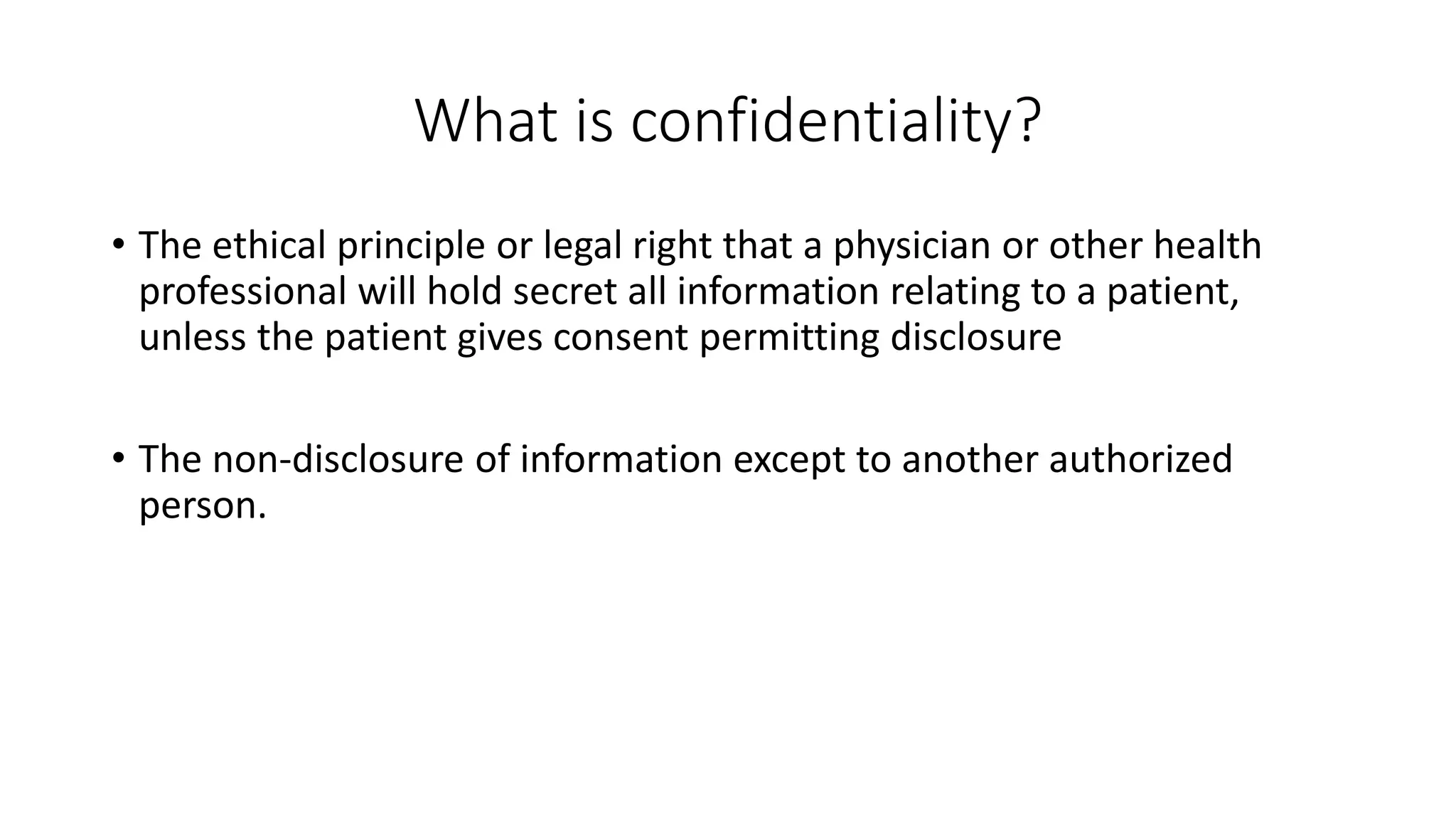 Medical Ethics: Principles of medical ethics, patient rights ...