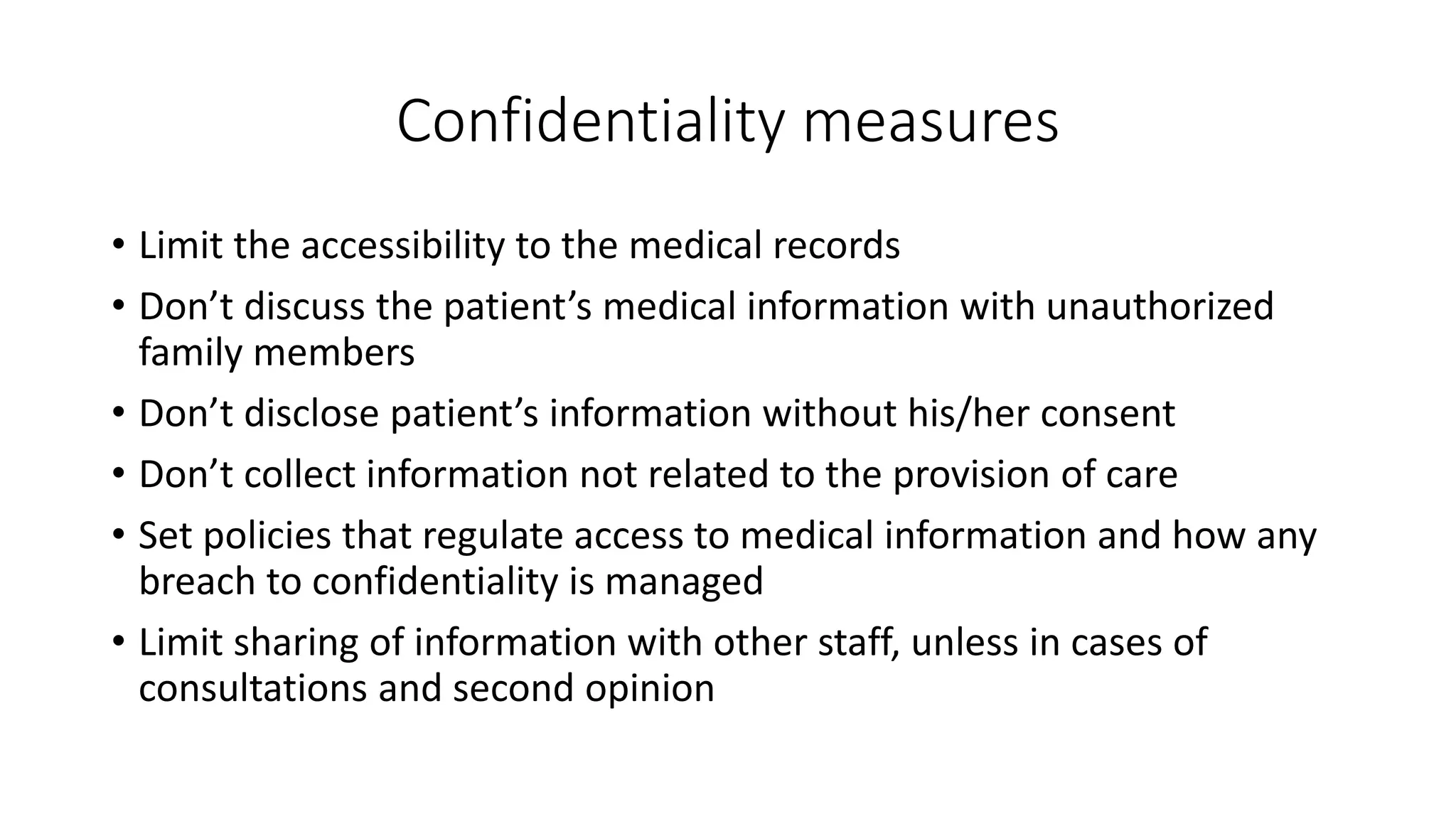 Medical Ethics: Principles of medical ethics, patient rights ...