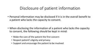 Medical Ethics: Principles of medical ethics, patient rights ...