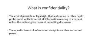 Medical Ethics: Principles of medical ethics, patient rights ...