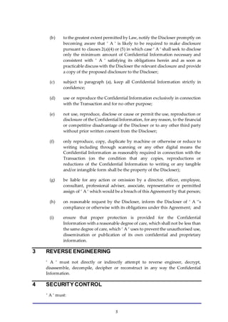 Confidentiality Agreement Sample (Purchase this doc, Text: 08118887270 ...