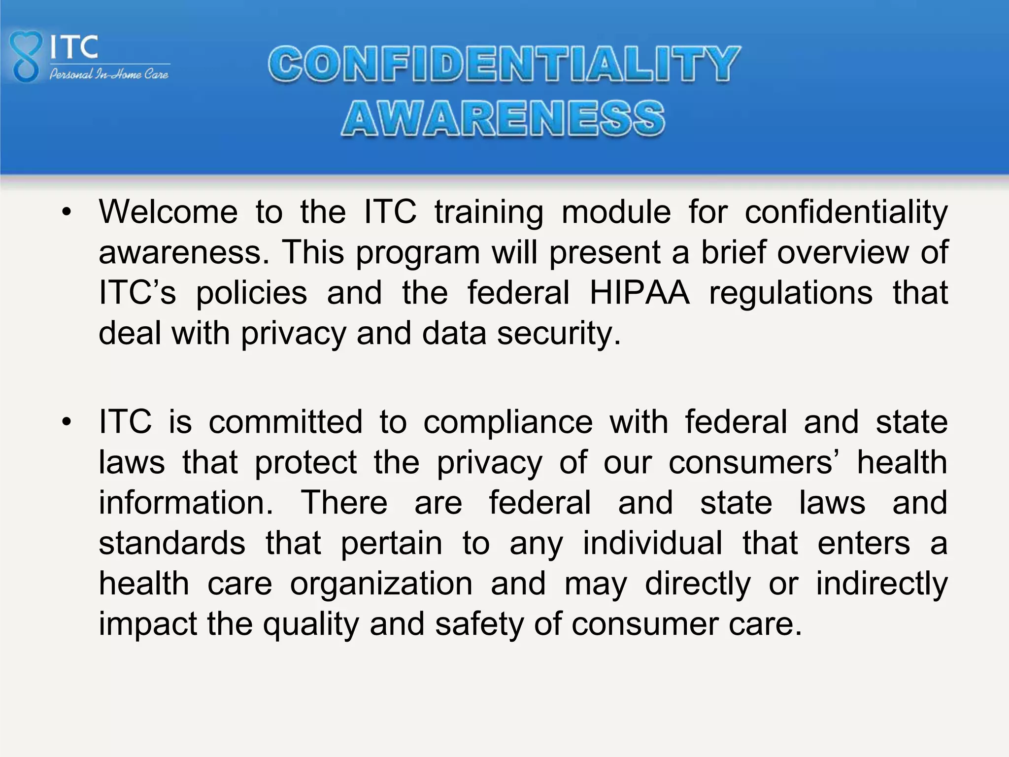 Confidentiality Awareness | PPTX