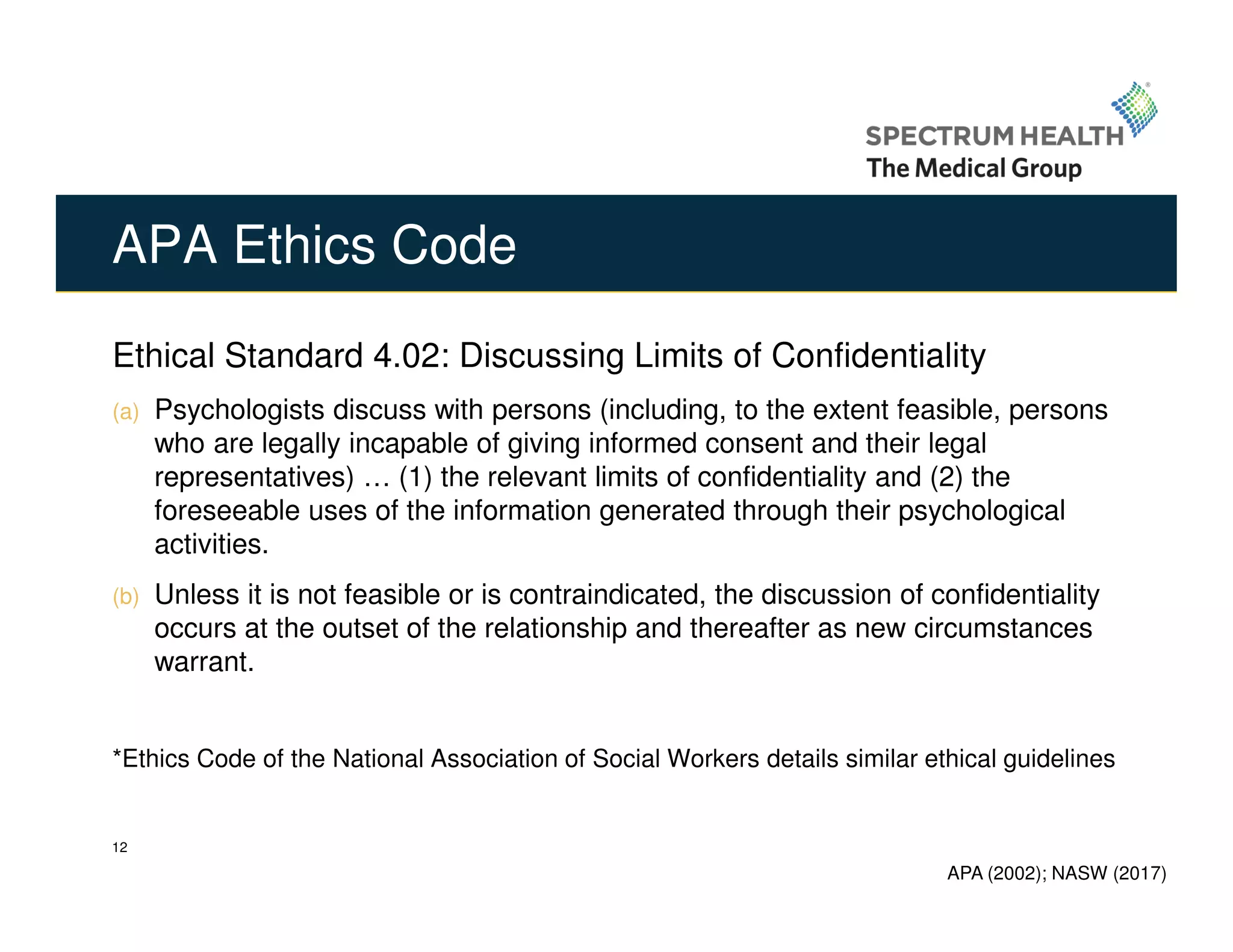 Confidentiality Considerations and Rapport Building Strategies with ...