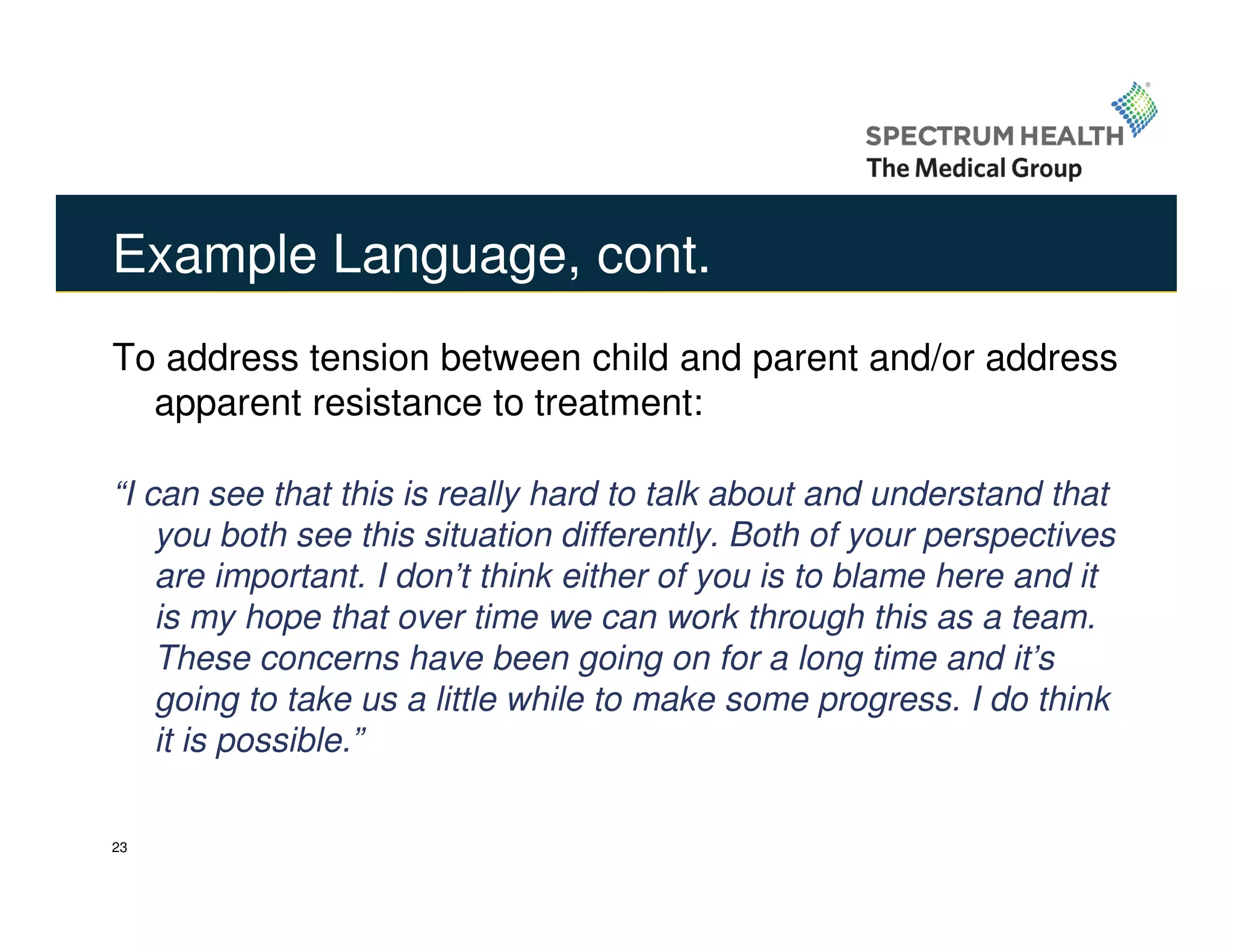 Confidentiality Considerations and Rapport Building Strategies with ...
