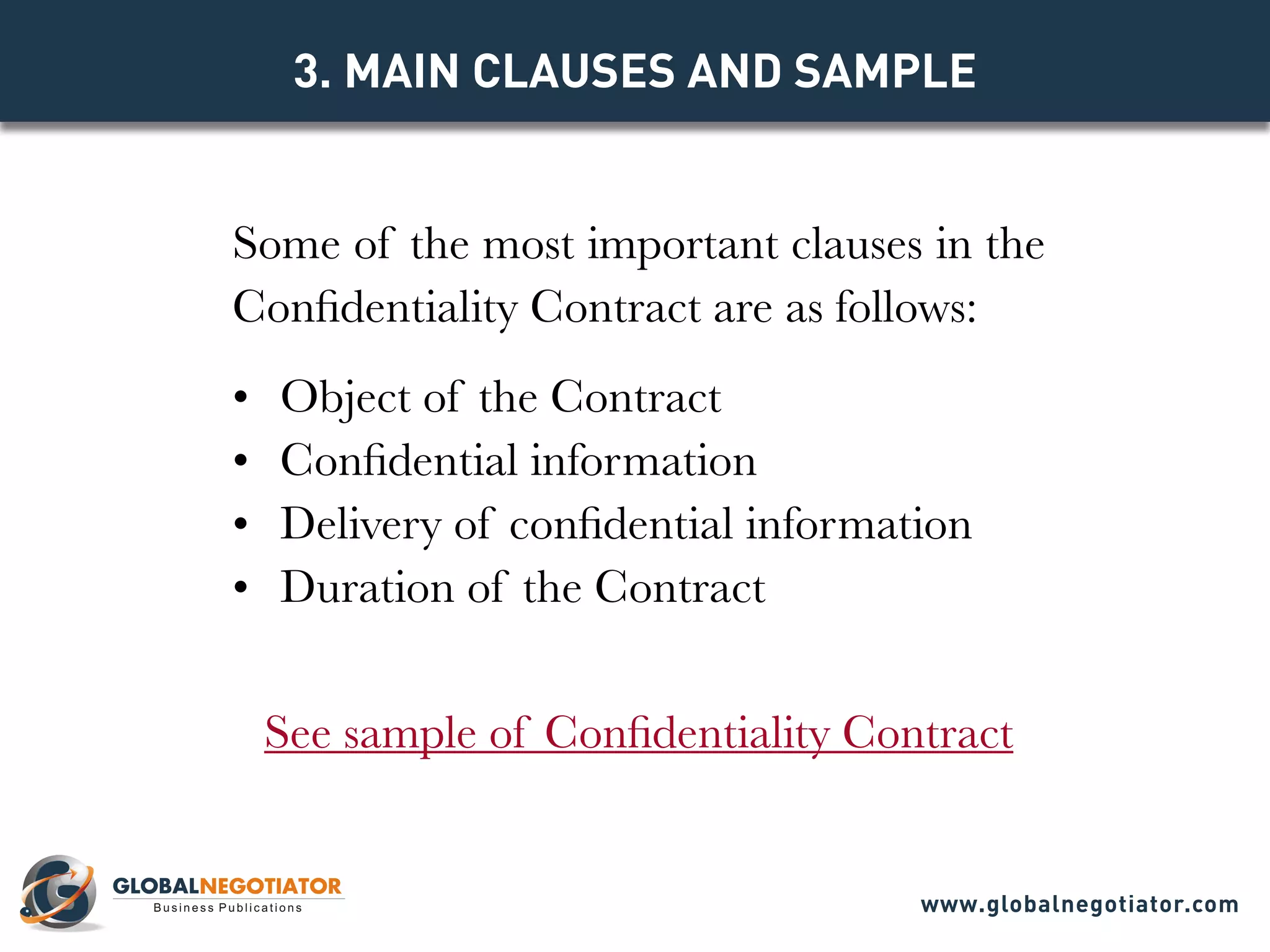 CONFIDENTIALITY CONTRACT TEMPLATE | PDF