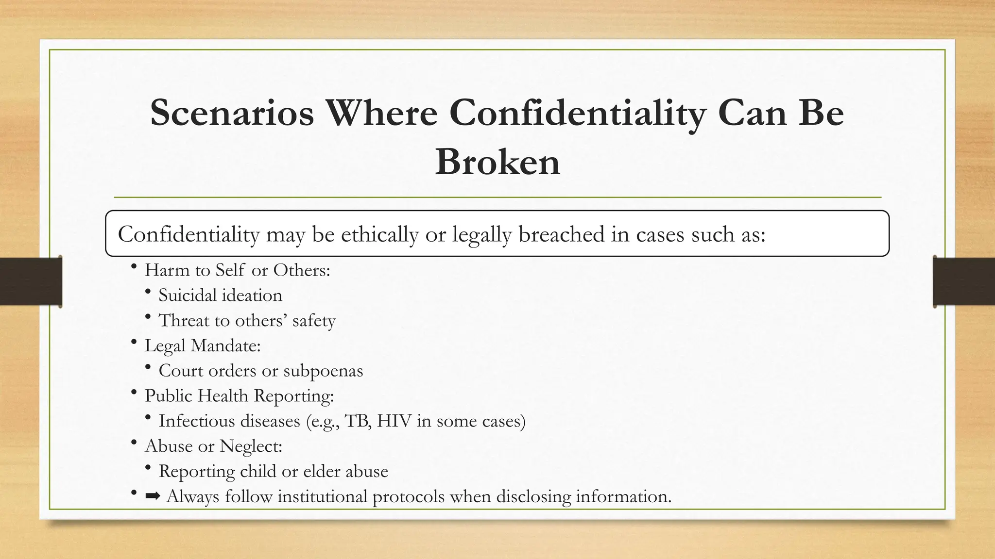 Confidentiality in Physiotherapy Presentation | PPTX